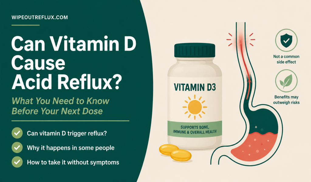 Can Vitamin D Cause Acid Reflux? Side Effects Explained - Wipeout Reflux